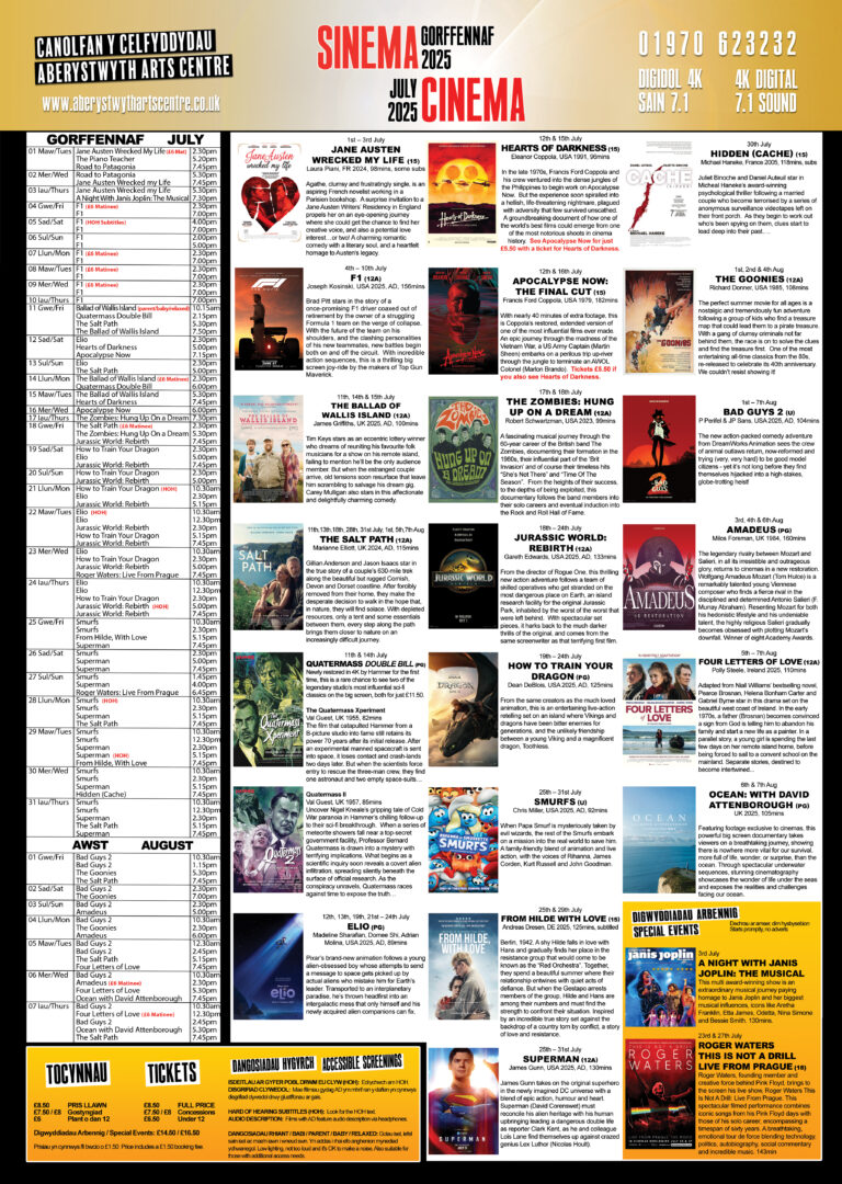 Cinema (Monthly Poster) - Aber Arts